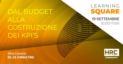 Dal Budget Alla Costruzione Dei Kpi