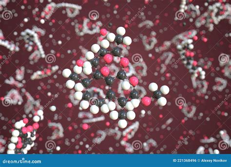 Artemether Molecule Conceptual Molecular Model Chemical 3d Rendering