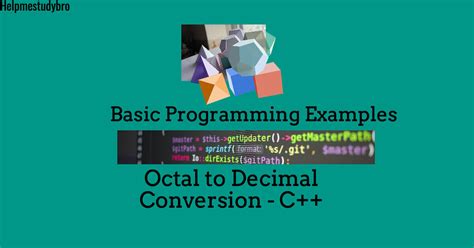 Octal To Decimal Conversion Helpmestudybro