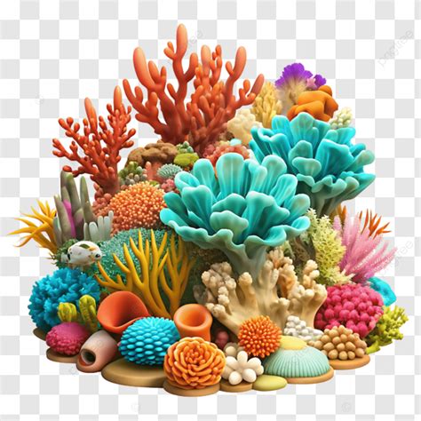 투명한 배경으로 격리된 생동감 넘치는 산호초 천국 수중 원더랜드 장면 산호 암초 대양 Png 일러스트 및 이미지 에 대한 무료 다운로드 Pngtree