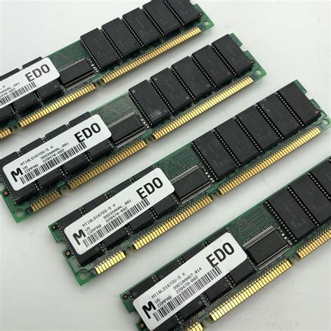 Vintage 128mb Edo Ecc 168pin Dimm Ecc Memory Module 50ns Micron