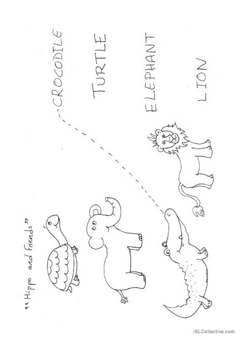 Match The Animal English Esl Worksheets Pdf And Doc