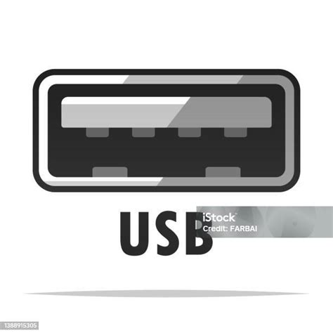 Usb 포트 벡터 격리 일러스트레이션 0명에 대한 스톡 벡터 아트 및 기타 이미지 0명 Usb 케이블 교환 Istock