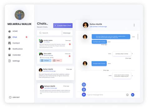 Chats History Ui Design By Md Miraj Maiilk On Dribbble