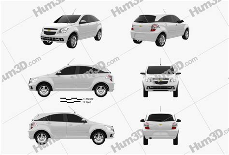 Chevrolet Agile 2012 Blueprint Template