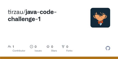 github tirzau java code challenge 1