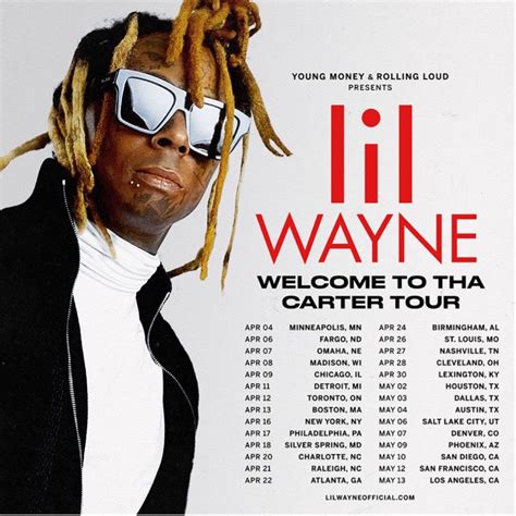 Lil Wayne Announces Welcome To Tha Carter Tour Presented By Young