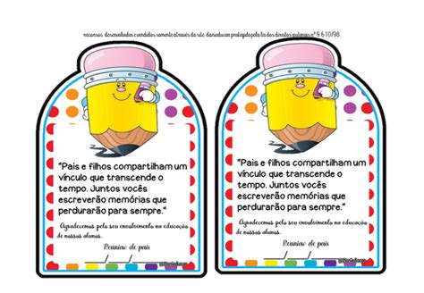 Cartões para reunião de pais Para Imprimir
