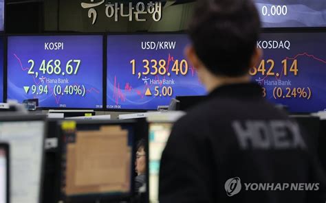 코스피 소폭 하락2460대 장 마감 파이낸셜뉴스
