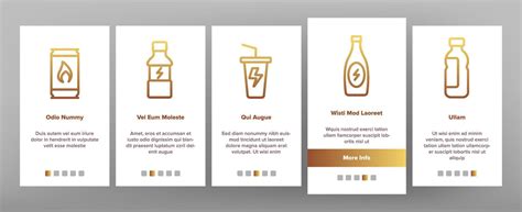 Energy Drink Color Elements Vector Onboarding 10150413 Vector Art At