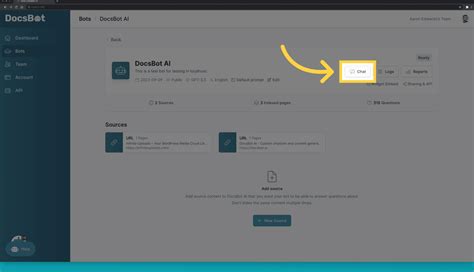 how to train your ai chatbot from a website url source docsbot ai