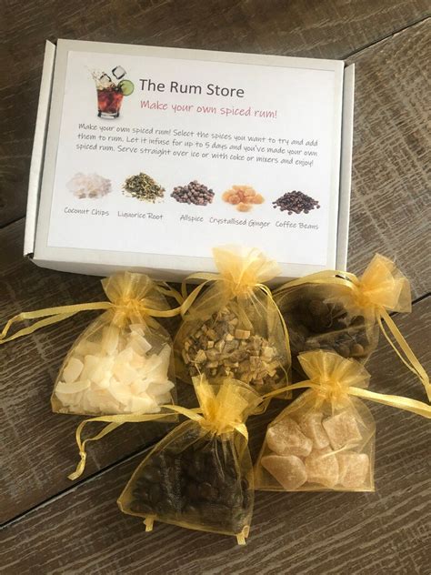 Diy Spiced Rum Kit Make Your Own Spiced Rum Rum T Set Etsy