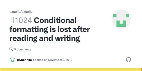 Conditional Formatting Is Lost After Reading And Writing Issue