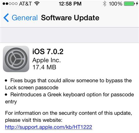 Apple Releases IOS 7 0 2 With Fix For Lock Screen Passcode Bypass MacRumors