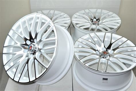 4 Ddr Zuki 18x8 5x1143 38mm Whitepolished 18 Rims Wheels One Piece