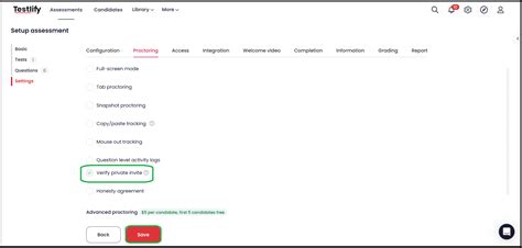 Private Invite Proctoring With Otp Verification Testlify Inc Help