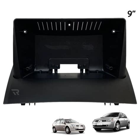Moldura Painel DVD 2 Din MP5 Central Multimidia 9 Polegadas Renault