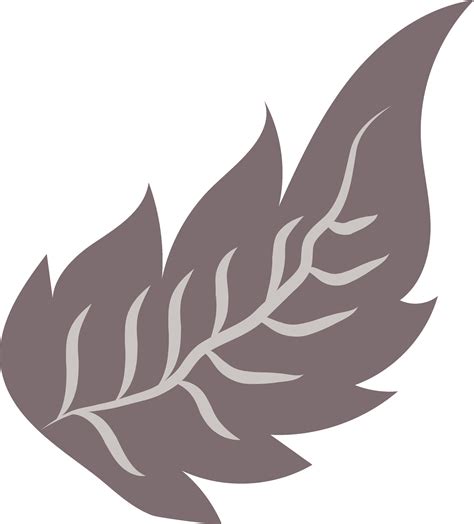 Illustration Of A Gray Leaf 24924842 Vector Art At Vecteezy