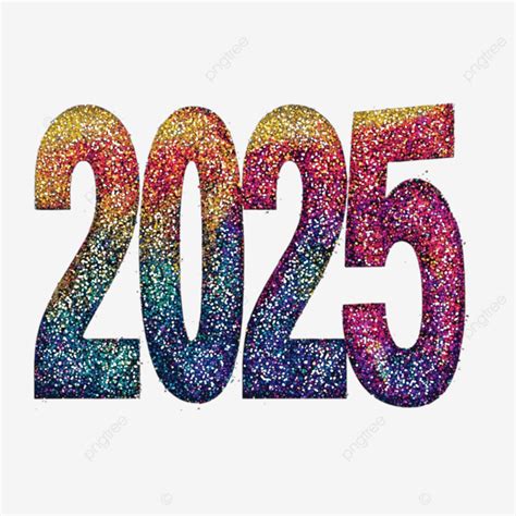 2025 반짝이 스파클 레터링 디자인 달력 스타일 2025 새해 Png 일러스트 및 이미지 에 대한 무료 다운로드 Pngtree