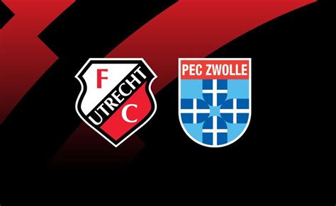 Fc Utrecht Pec Zwolle Stadion Galgenwaard Utrecht 3 April 2024