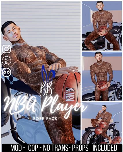 Second Life Marketplace Bad Bunny Nba Player Pose Pack