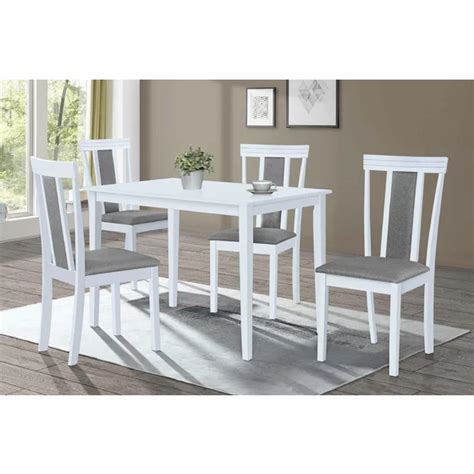 Set Masa Sofia 4 Scaune Ester 110x70x76 Cm Mdf Alba Kalenda