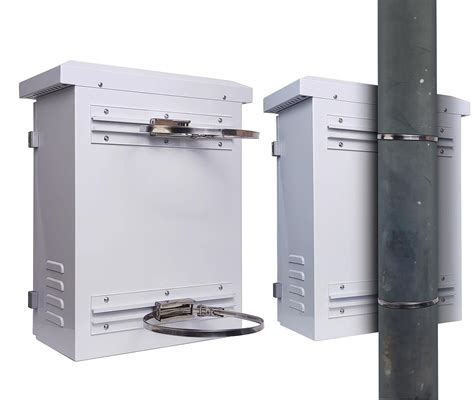 Weatherproof Stainless Steel Electrical Box With Belts For Pole