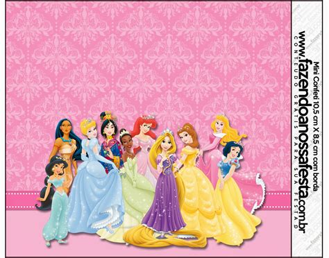 Princesas Disney Etiquetas Para Candy Bar Para Imprimir Gratis