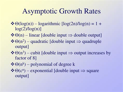 PPT Asymptotic Growth Rates PowerPoint Presentation Free Download ID