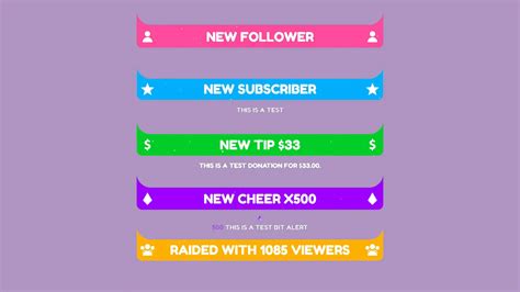 Twitch Alerts Animated Alerts Twitch Package X2 Alerts Dbd Stream