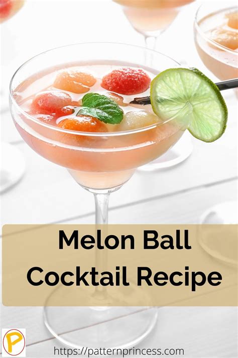 Melon Ball Cocktail Recipe Pattern Princess