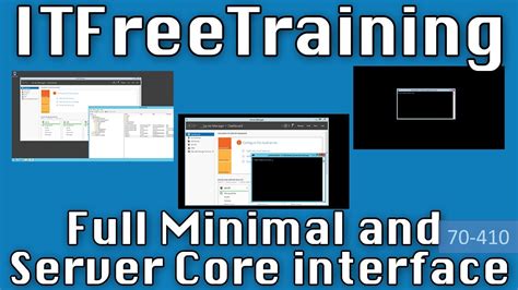 Windows 2012 Full Minimal And Server Core Interfaces Youtube