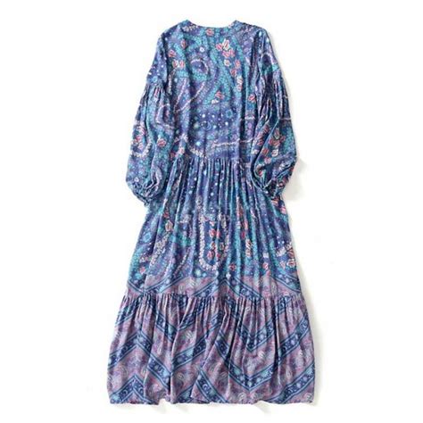 Dresses Boho Chic Gypsy Floral Print Maxi Dress Poshmark