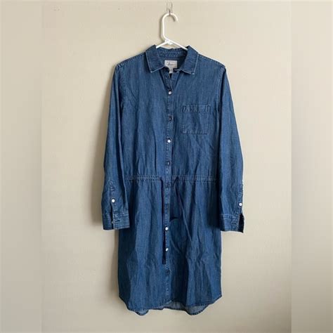 Gh Bass And Co Dresses Gh Bass Denim Drawstring Dress In Perfect