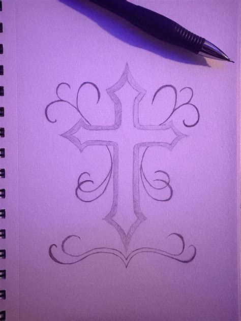 Christian Cross Drawing