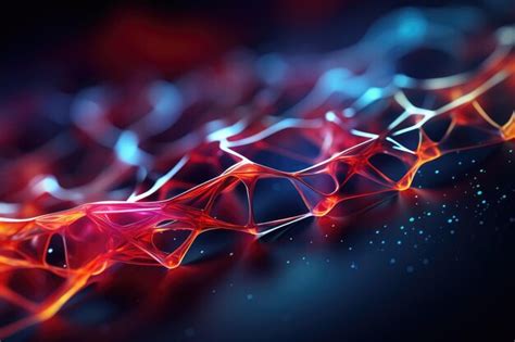 Premium Ai Image Abstract Futuristic Technology Background Light Line Design Generative Ai