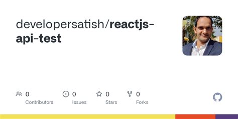 Github Developersatish Reactjs Api Test