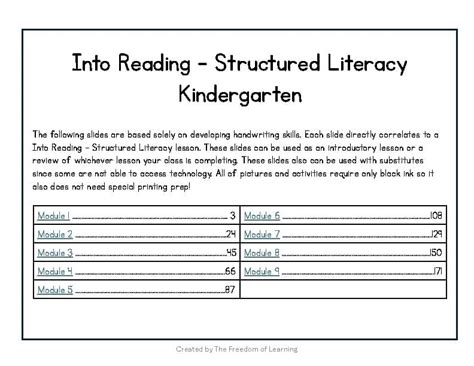 Into Reading Structured Literacy Daily Handwriting Lessons And Plans