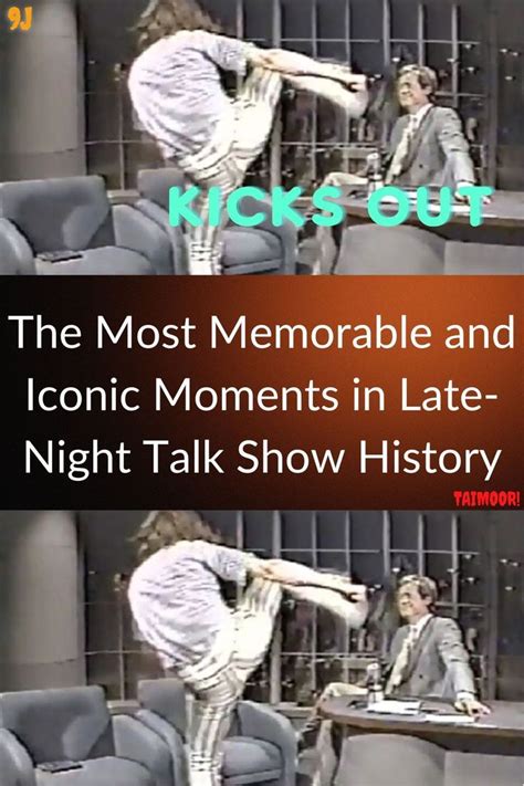 The Most Memorable And Iconic Moments In Late Night Talk Show History