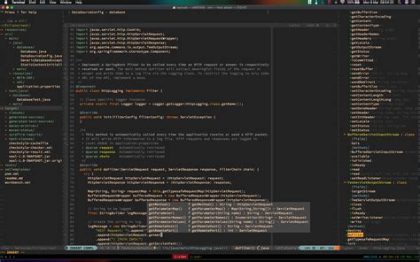 Vim As A Java IDE Scrolller