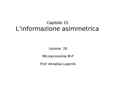 Microeconomia Capitolo 15 Besanko Docsity