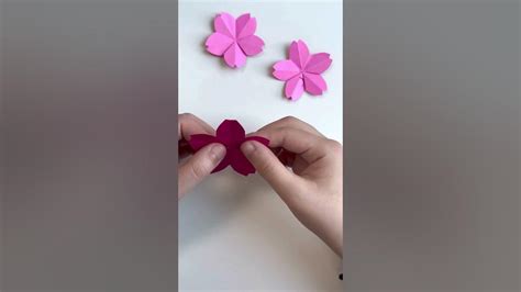 봄이 왔네 벚꽃 종이접기🌸 Youtube