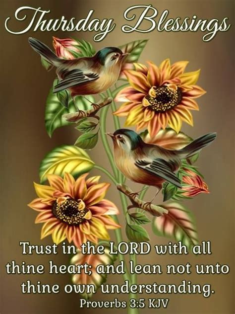 Bird With Sunflowers Thursday Blessings 2022 In 2022 Happy Thursday