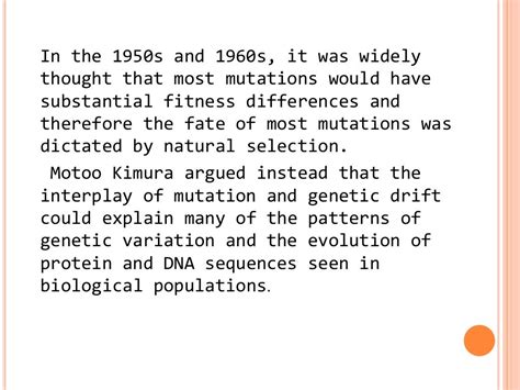 Presentation1population Neutral Theory
