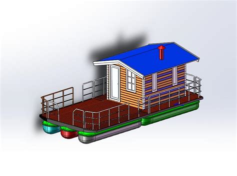 M4591 游艇船轮船三维sw2016无参 Solidworks 2016 模型图纸下载 懒石网