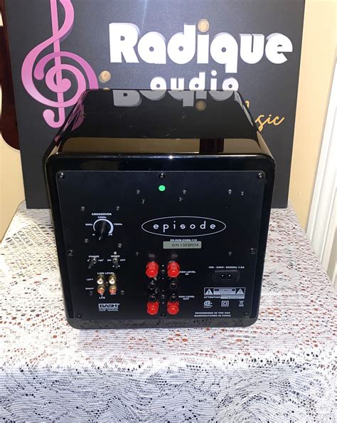 Episode Compact Powerhouse Subwoofer Es Sub Cub8 110 Radique Inc