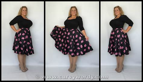 Lady V London Lady Voluptuous Full Circle Skirt 16 18
