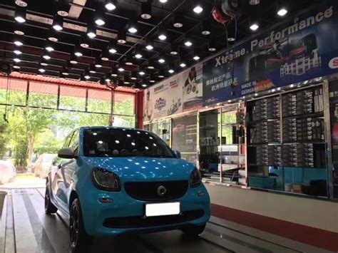 Smart鑽石天藍車身改色貼膜效果圖 每日頭條