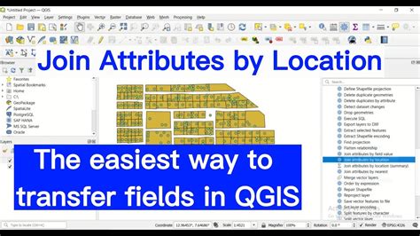 Join Attributes By Location In Qgis Transfer Fields Quick And Easily Youtube