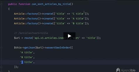 Lección 19 Cómo Ordenar Registros Con Eloquent Desarrollo De Una Api Con Laravel Utilizando